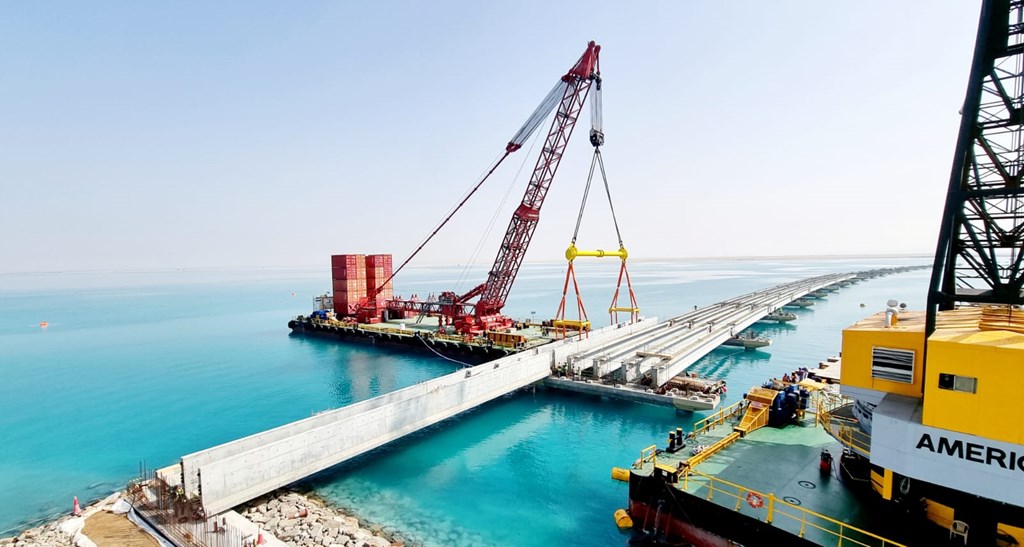An innovative bridge installation solution in Saudi Arabia that saves time