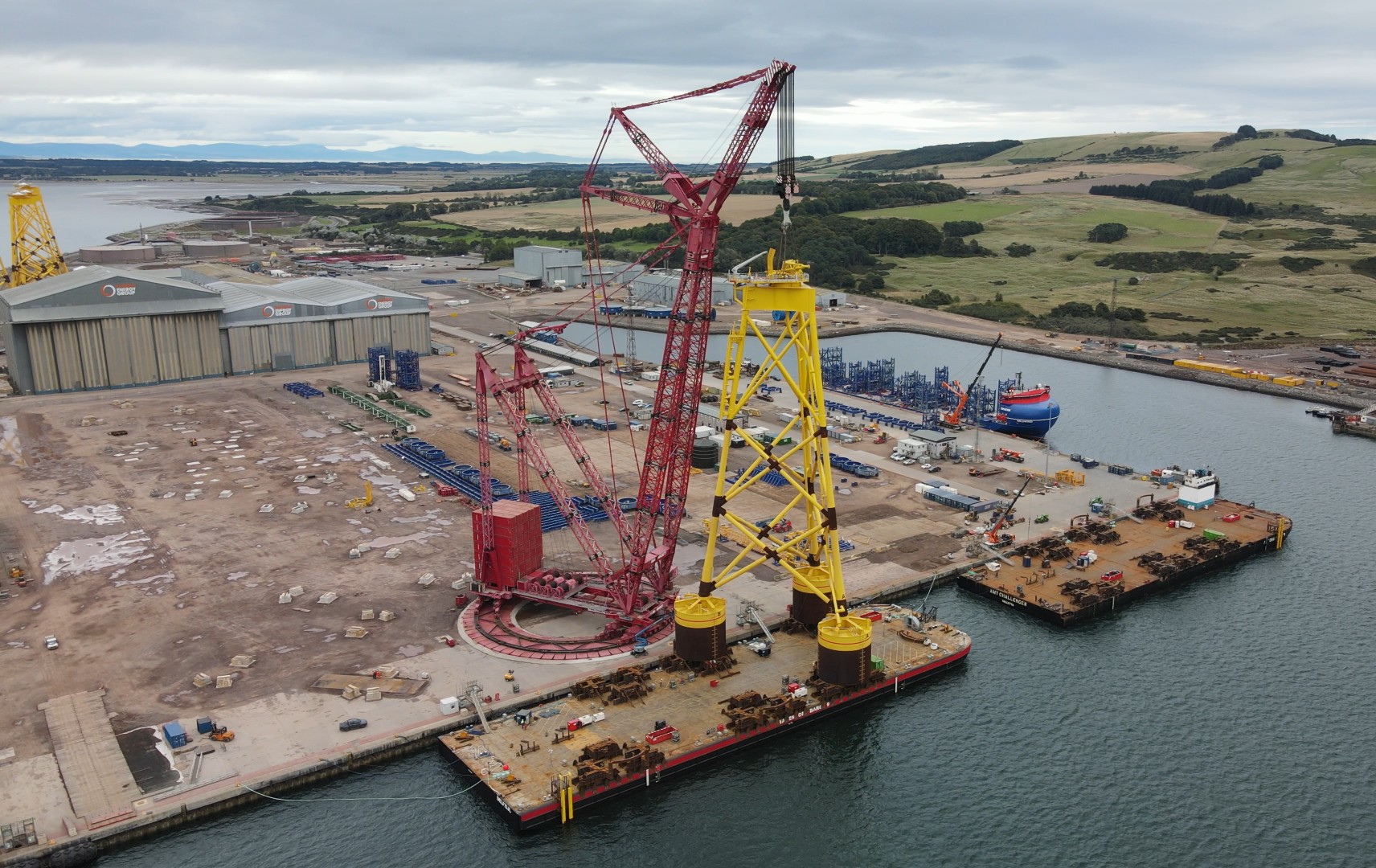 Offshore wind jacket lifts via ring crane keep work going, whatever the ...