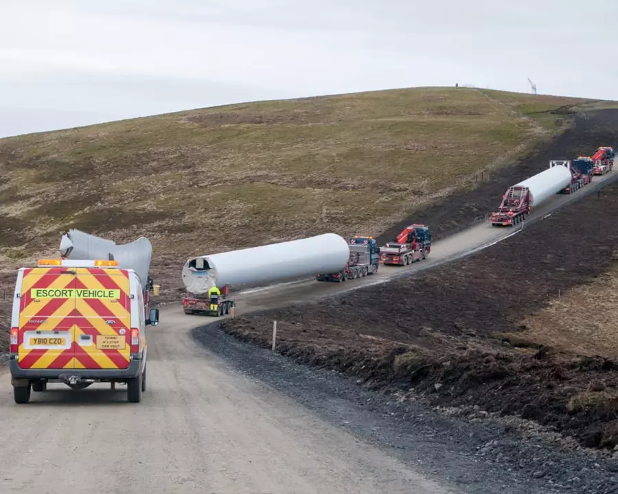 Turbine transport in Scotland | Mammoet news