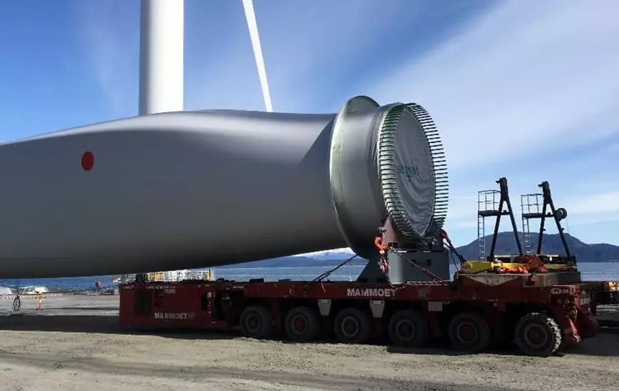 Turbine pre-assembly services | Mammoet