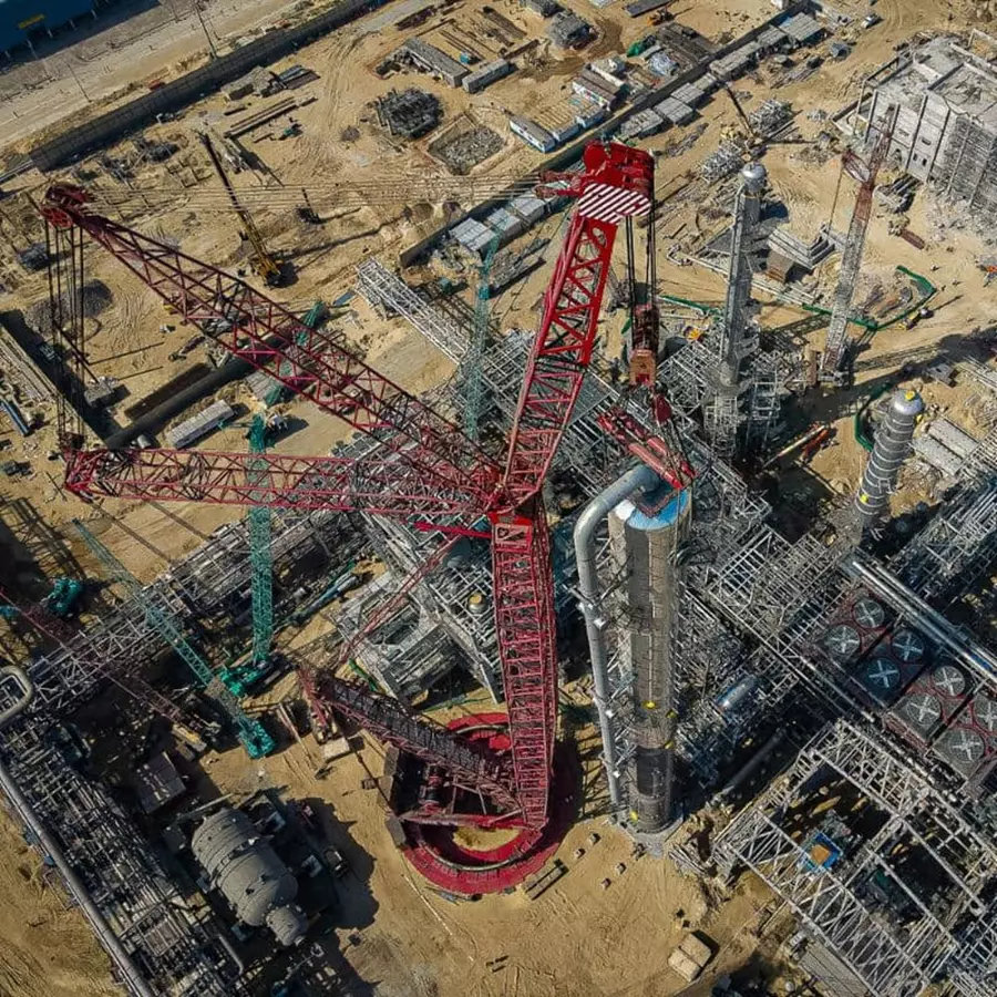 Three of the world’s largest cranes now working in India | Mammoet News