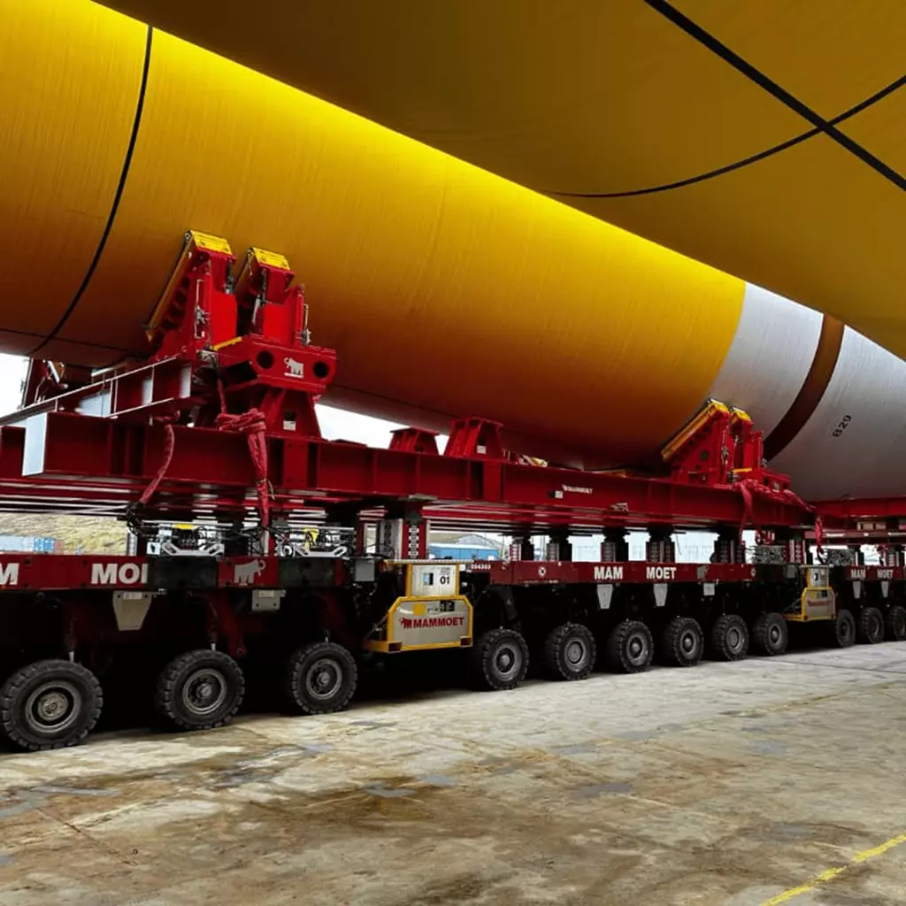 XXL monopile transport system | Mammoet news