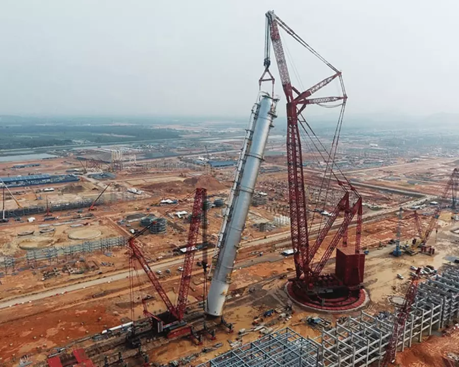 5 LPG bullets installation | Mammoet case study