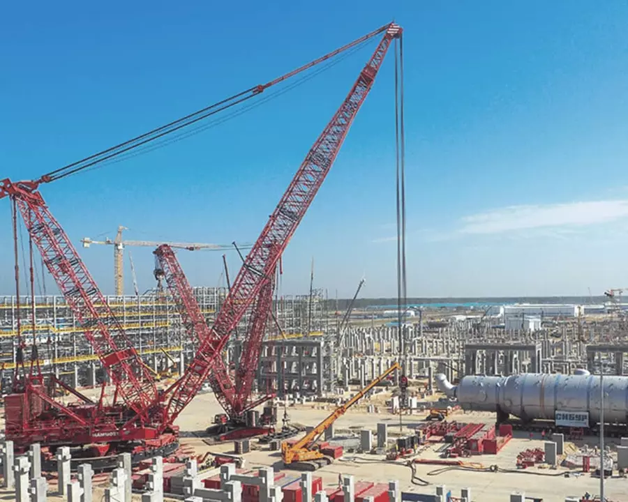 5 LPG bullets installation | Mammoet case study