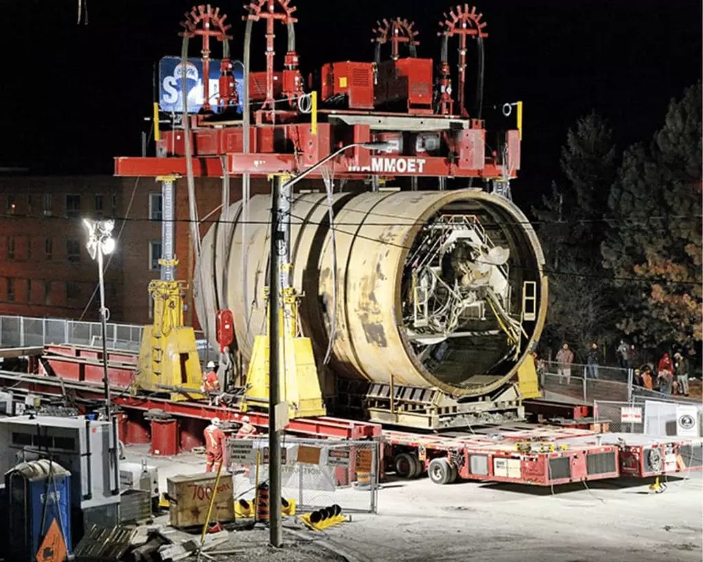 Tunnel boring machine transport | Mammoet