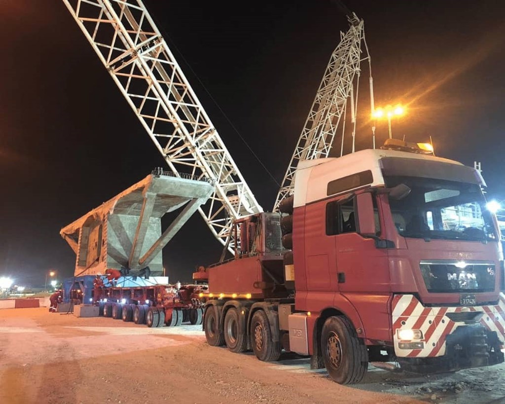 First cable-stayed bridge from Qatar | Mammoet case study