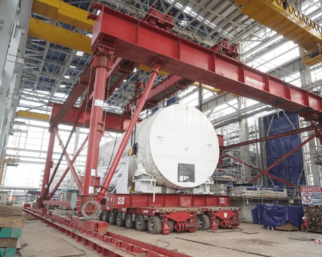 445t gas turbine generator transport | Mammoet case study