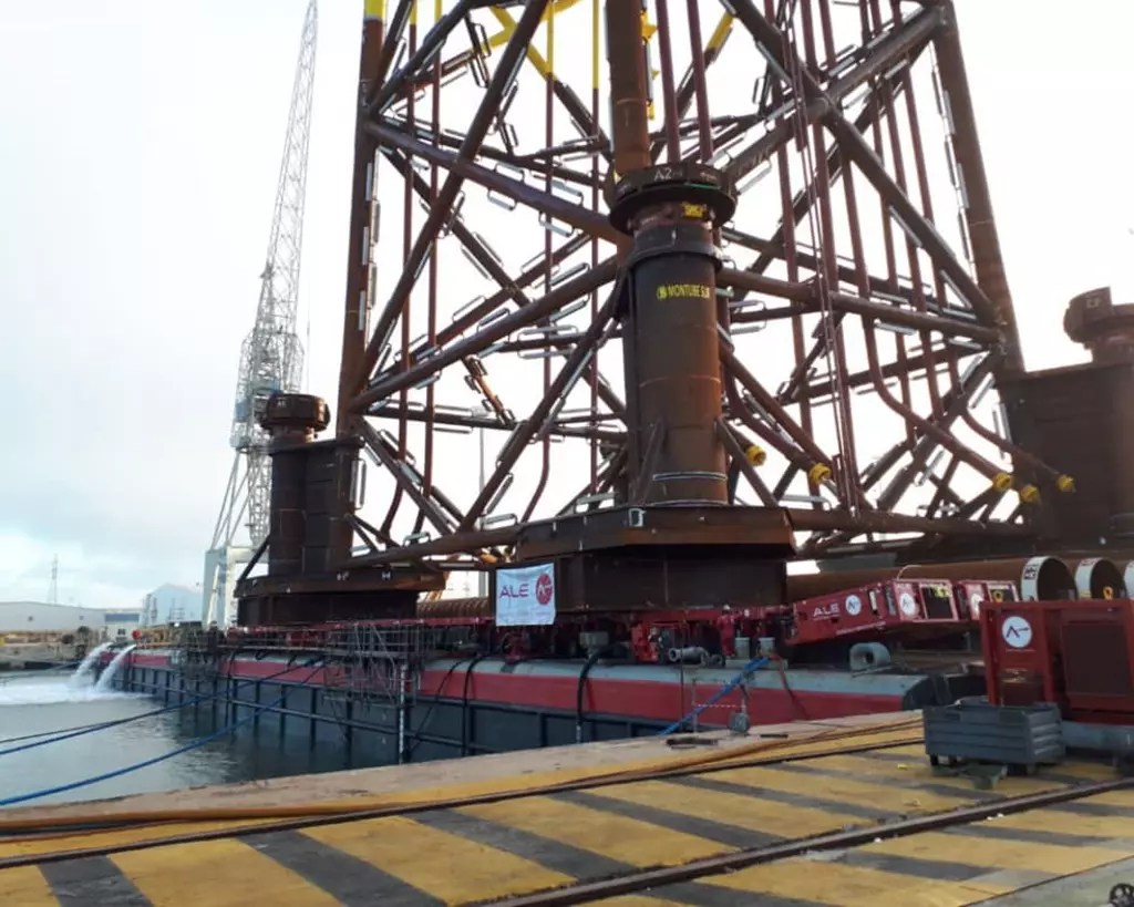 Tailormade solution for jacket load-out | Mammoet case study