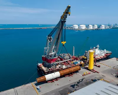 Offshore wind jacket lift via ring crane | Mammoet case study