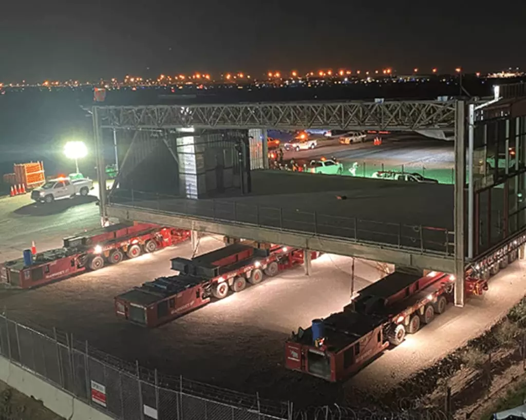 Optimized prefabricated modules transport | Mammoet case study